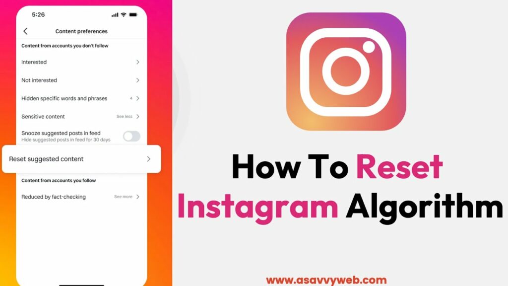 How to reset instagram algorithm